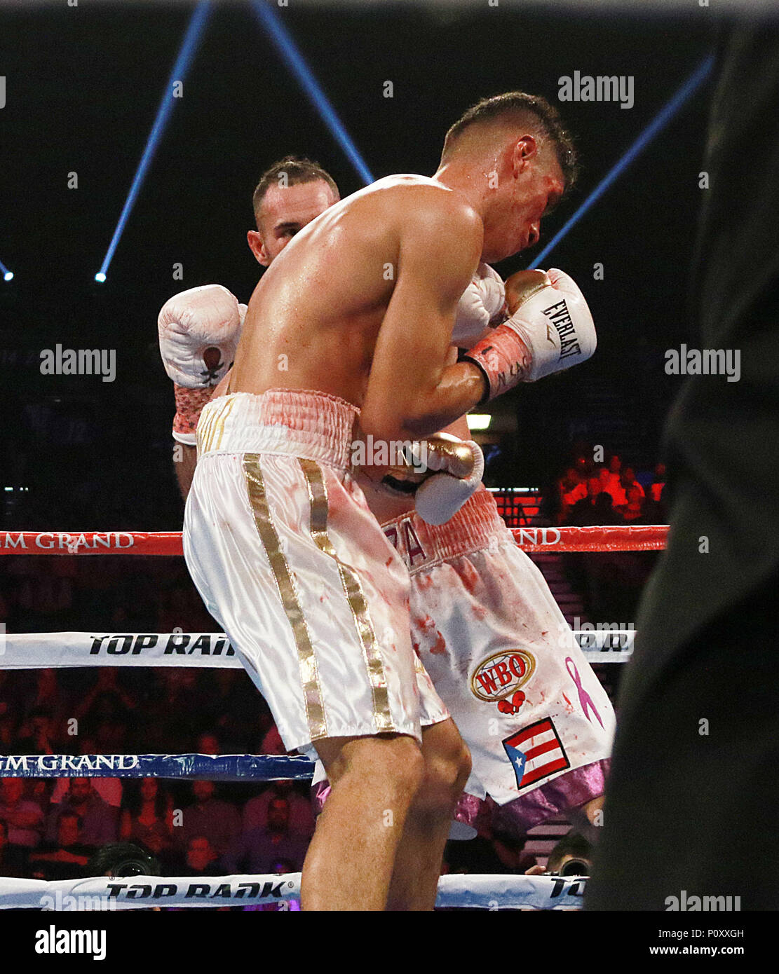 Las Vegas, Nevada, USA. 10th June, 2018. Boxer Jose Pedraza defeats ...