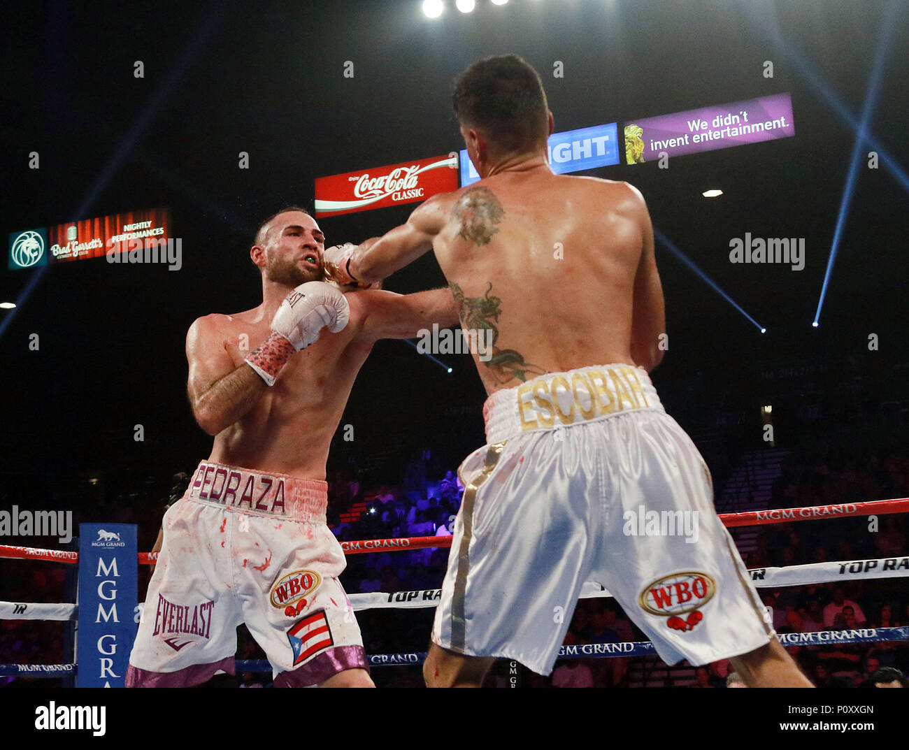 Las Vegas, Nevada, USA. 10th June, 2018. Boxer Jose Pedraza defeats ...