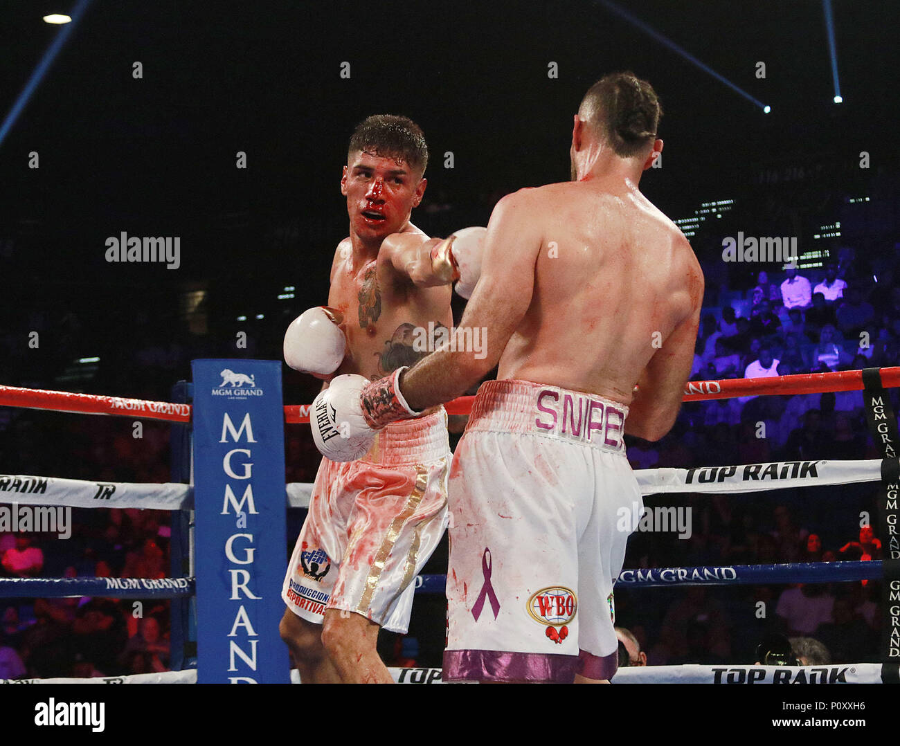 Las Vegas, Nevada, USA. 10th June, 2018. Boxer Jose Pedraza defeats ...