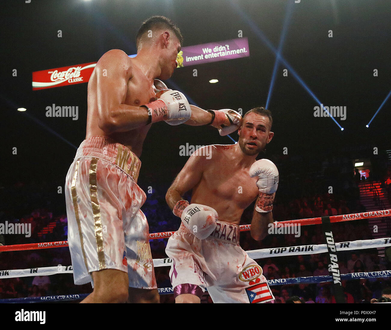 Las Vegas, Nevada, USA. 10th June, 2018. Boxer Jose Pedraza defeats ...