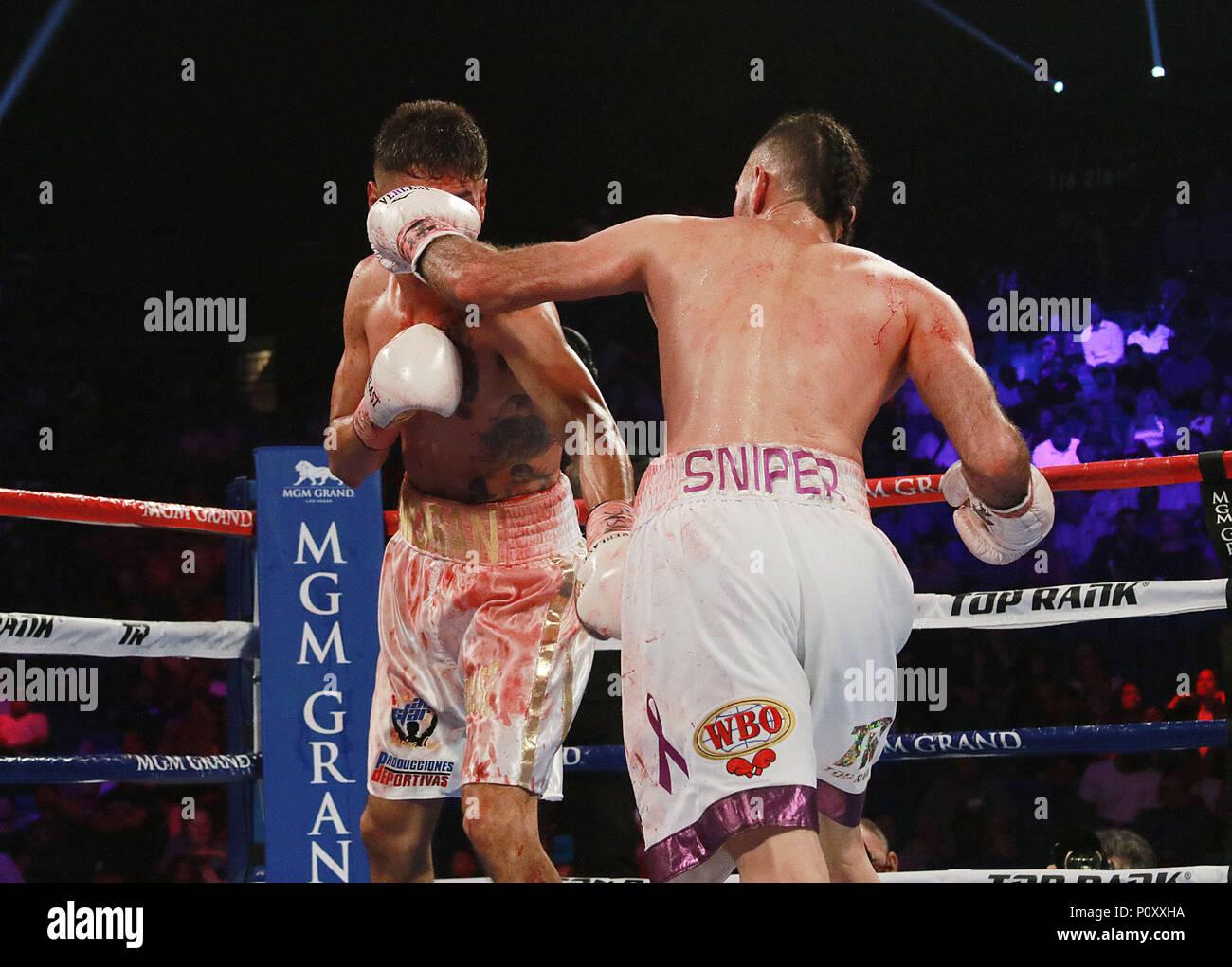 Las Vegas, Nevada, USA. 10th June, 2018. Boxer Jose Pedraza defeats ...