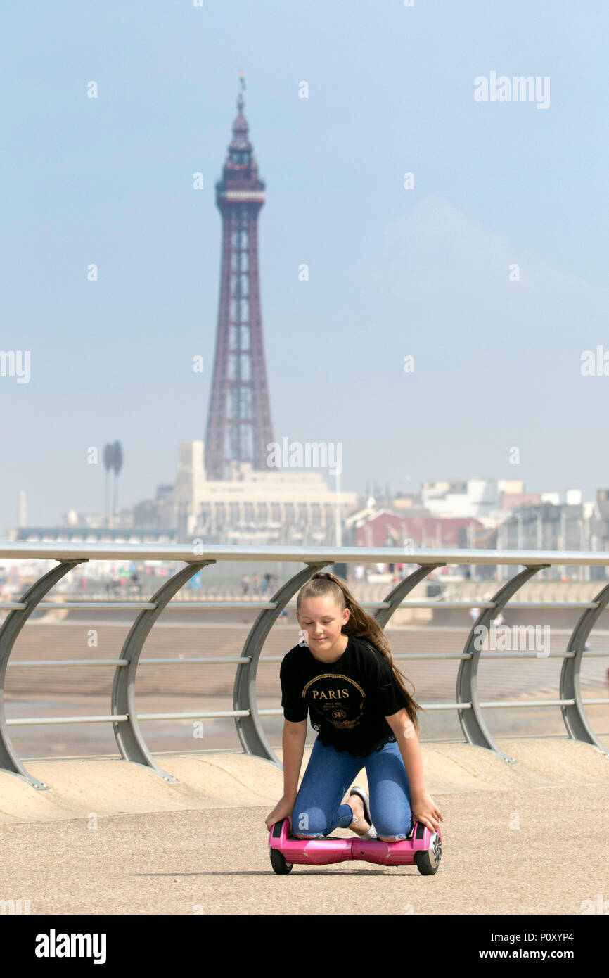 Hovering on Promenade, Blackpool, Lancashire. 10th June 2018, UK ...