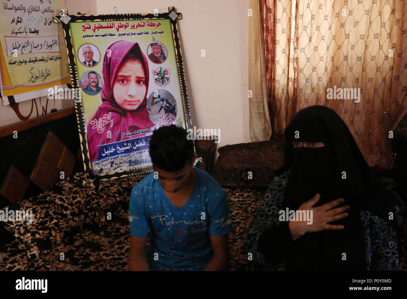 June 10, 2018 - Al-Maghazi, Gaza Strip, Palestinian Territory - The ...