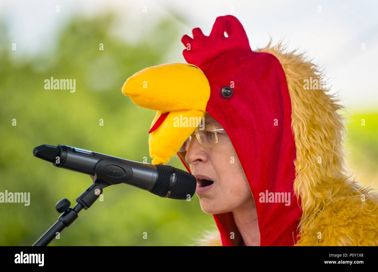10 June 2018, Germany, Goecklingen: Martina Gebhard is the German ...