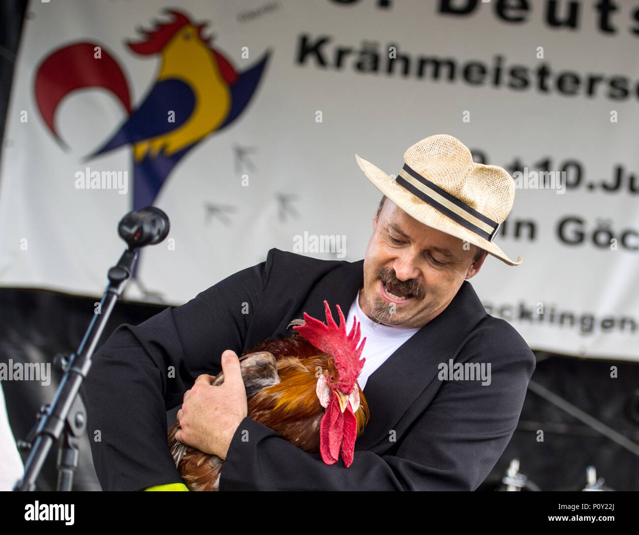 10 June 2018, Germany, Goecklingen: Michael Huber competes in the ...
