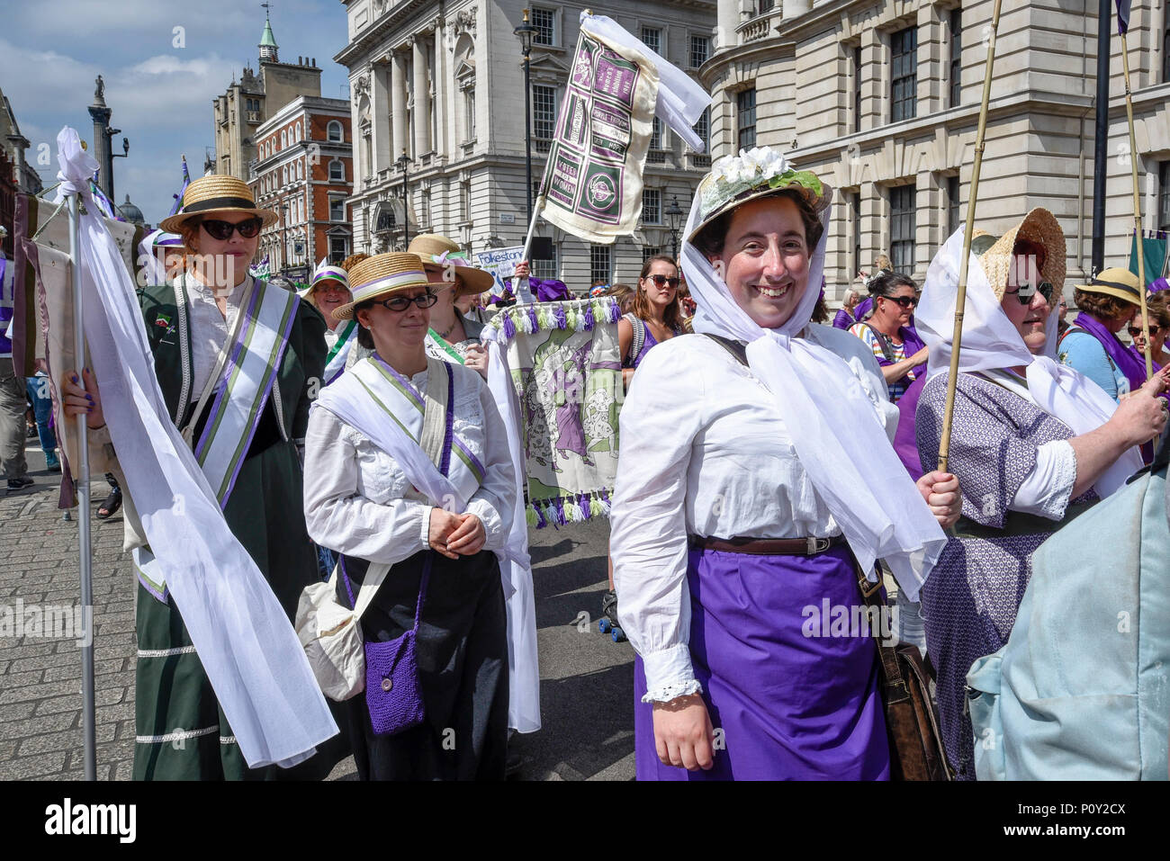 London, UK. 10 June 2018. Over 40,000 women and girls take part in ...