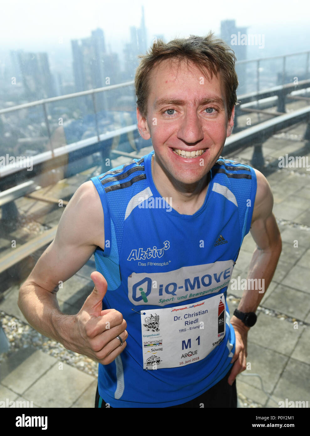 10 June 2018, Germany, Frankfurt/Main: Christian Riedl from TRG ...