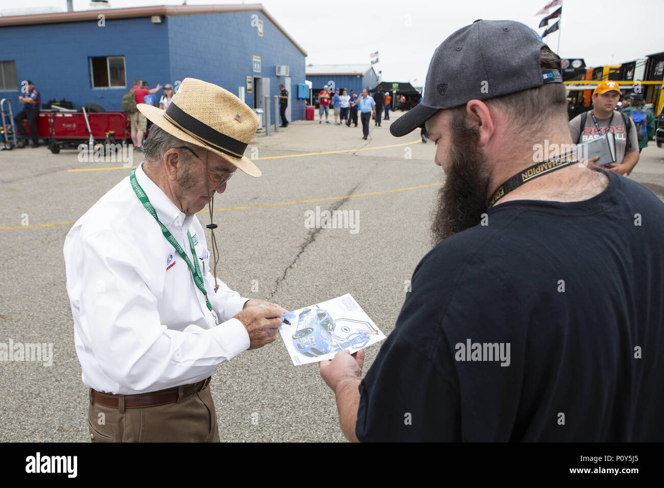 Brooklyn, Michigan, USA. 10th June, 2018. JACK ROUSH, founder, CEO, and ...