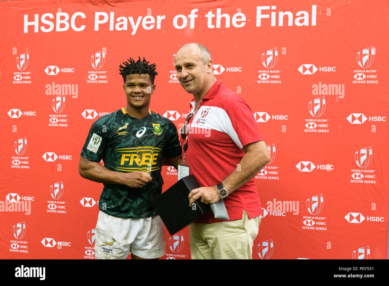 Paris, France. 10th Jun, 2018. South Africa sevens rugby player Dewald ...