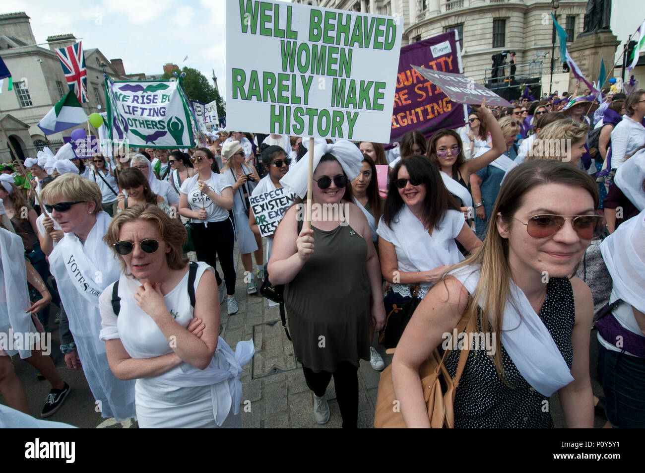 Well behaved women rarely make history hi-res stock photography and ...