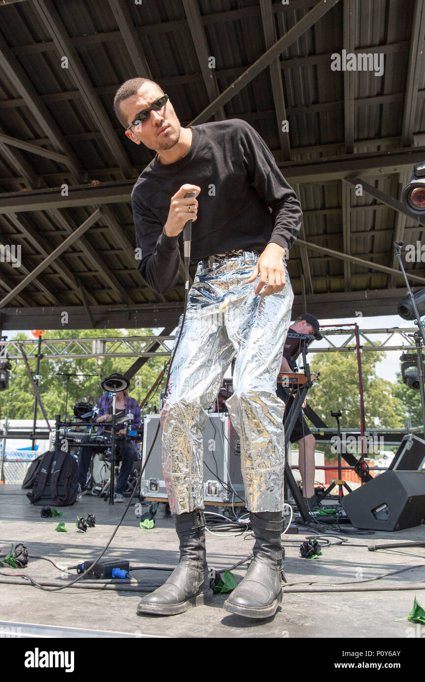 Manchester, Tennessee, USA. 9th June, 2018. Singer SARO during Bonnaroo ...