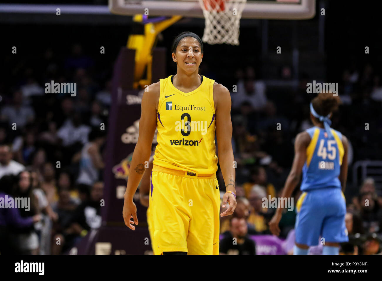 Los Angeles Sparks forward Candace Parker #3 during the Chicago Sky vs ...