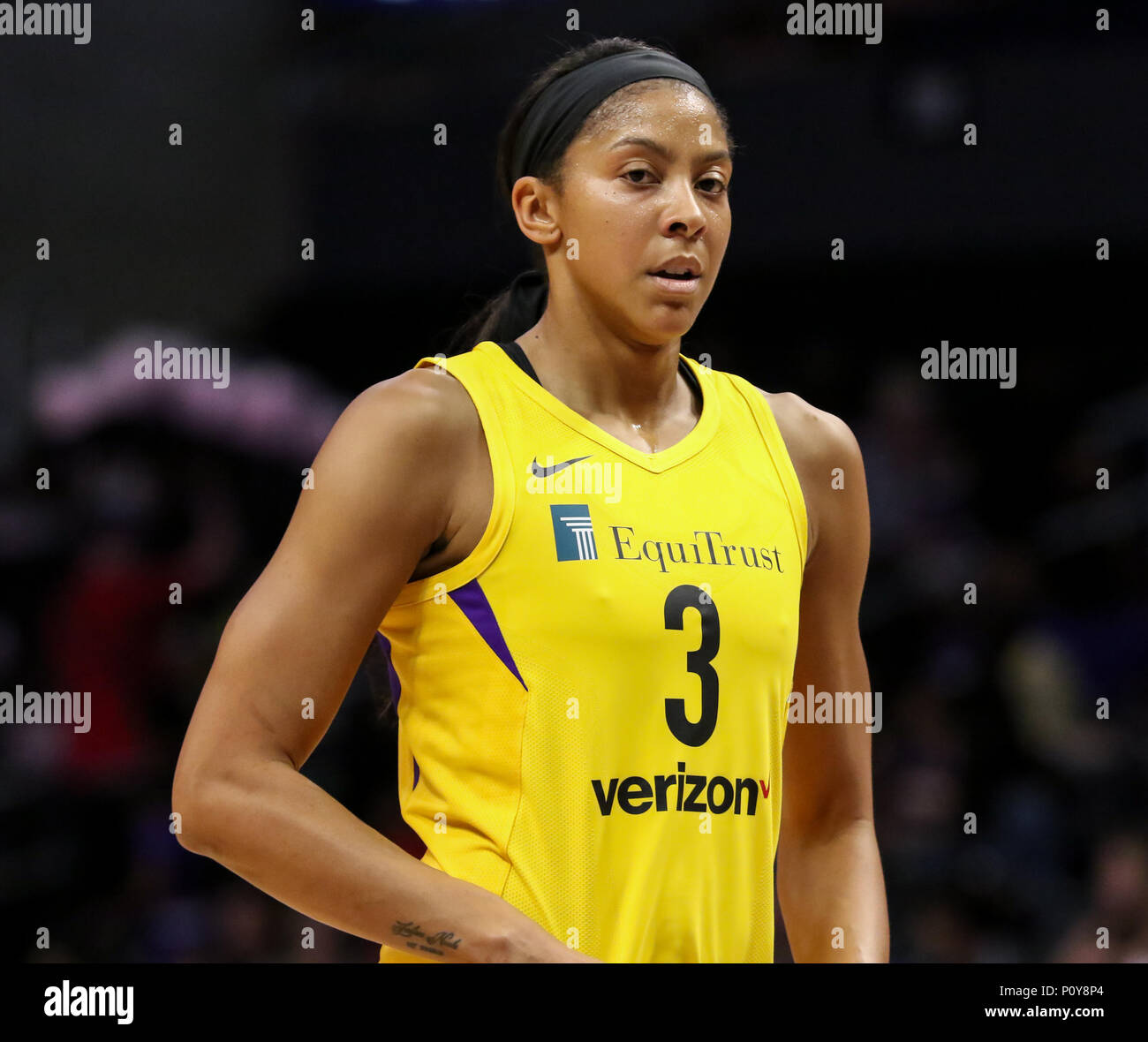 Los Angeles Sparks forward Candace Parker #3 during the Chicago Sky vs ...