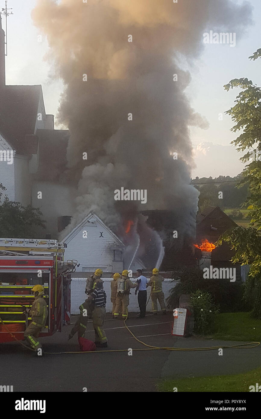 Cound, Near Shrewsbury, Shropshire, UK. 10th June, 2018. At just after ...