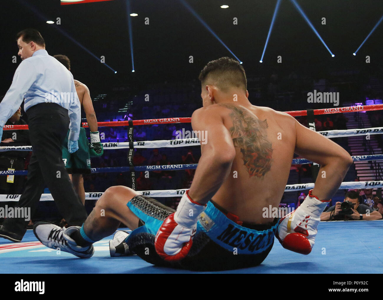 Las Vegas, Nevada, USA. 10th June, 2018. Boxer Shakur Stevenson defeats ...