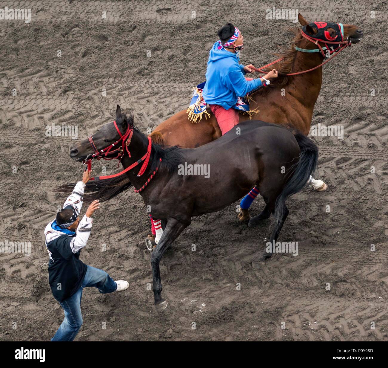 Auburn, Washington, USA. 10th June, 2018. Riders from seven of the ...