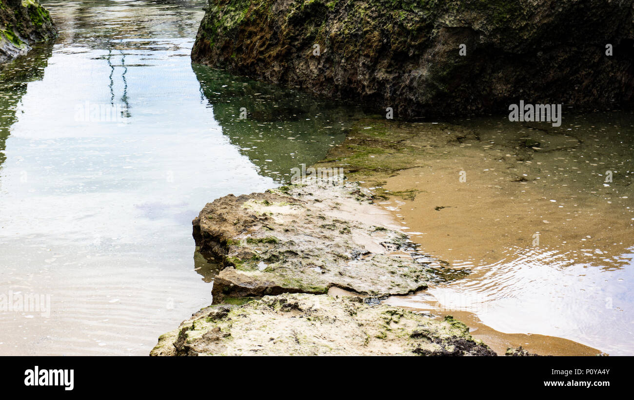 Clear and crystalline sea with white rocks Stock Photo - Alamy
