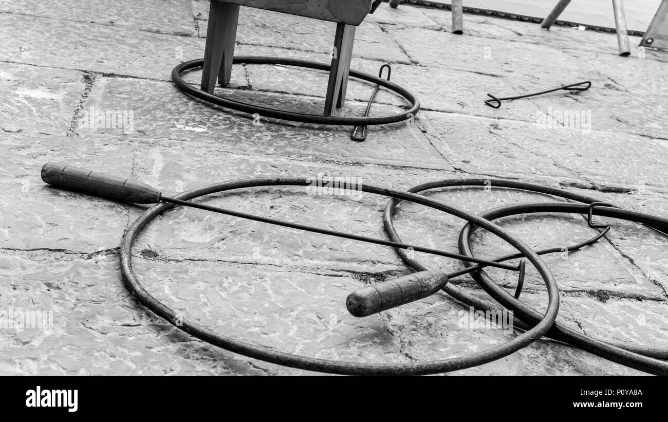 Old basketball hoop Black and White Stock Photos & Images - Alamy
