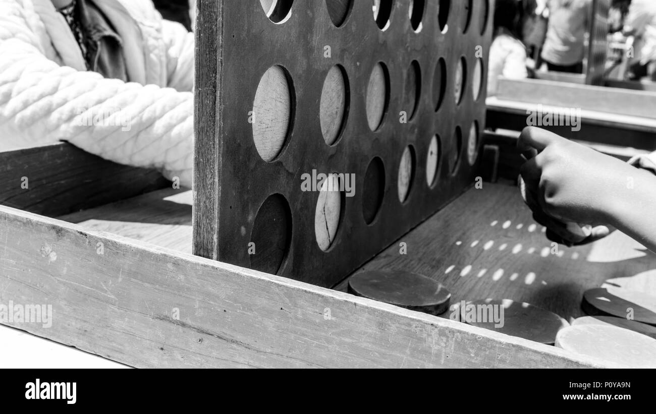 Ancient vintage style games in black and white Stock Photo - Alamy