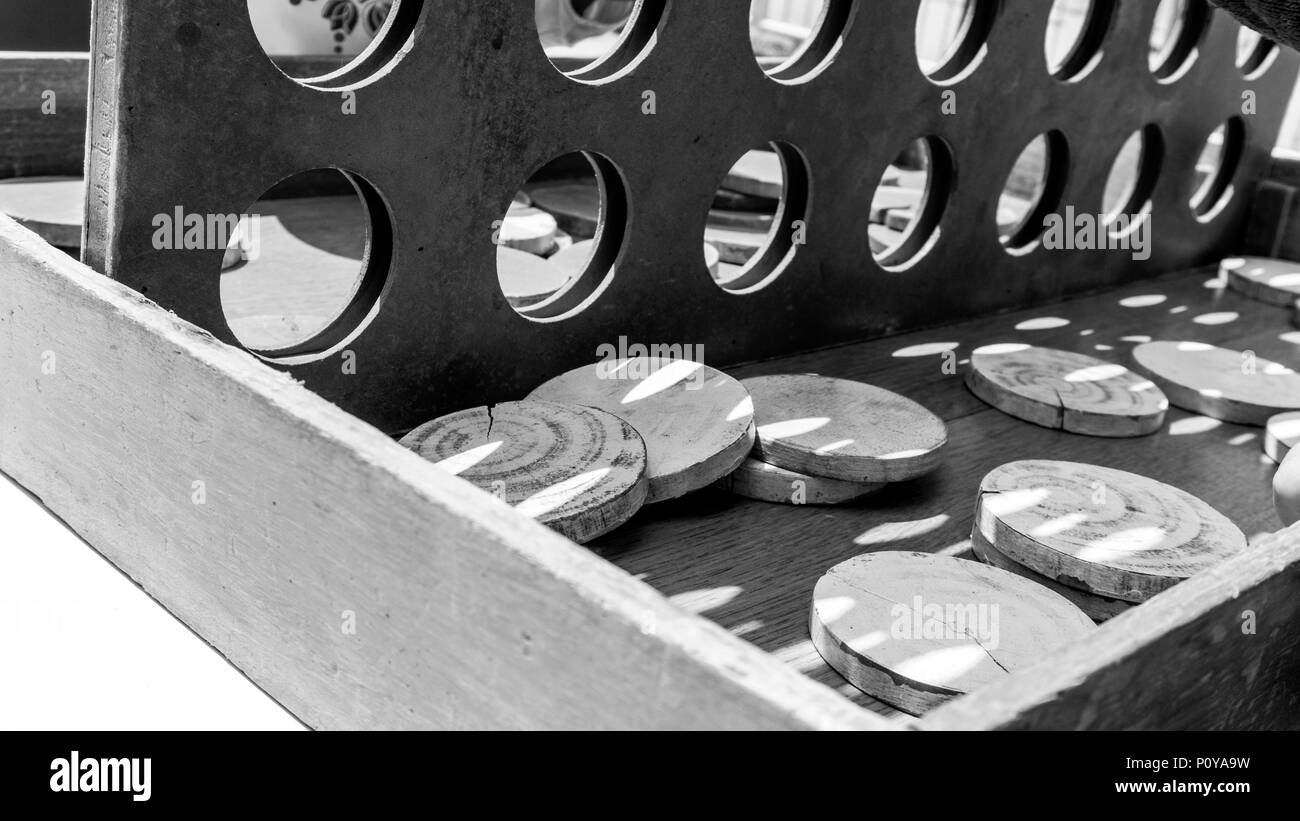 Ancient vintage style games in black and white Stock Photo - Alamy