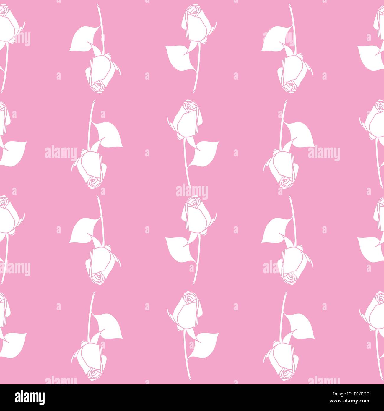 Seamless wallpaper pink roses hi-res stock photography and images - Alamy