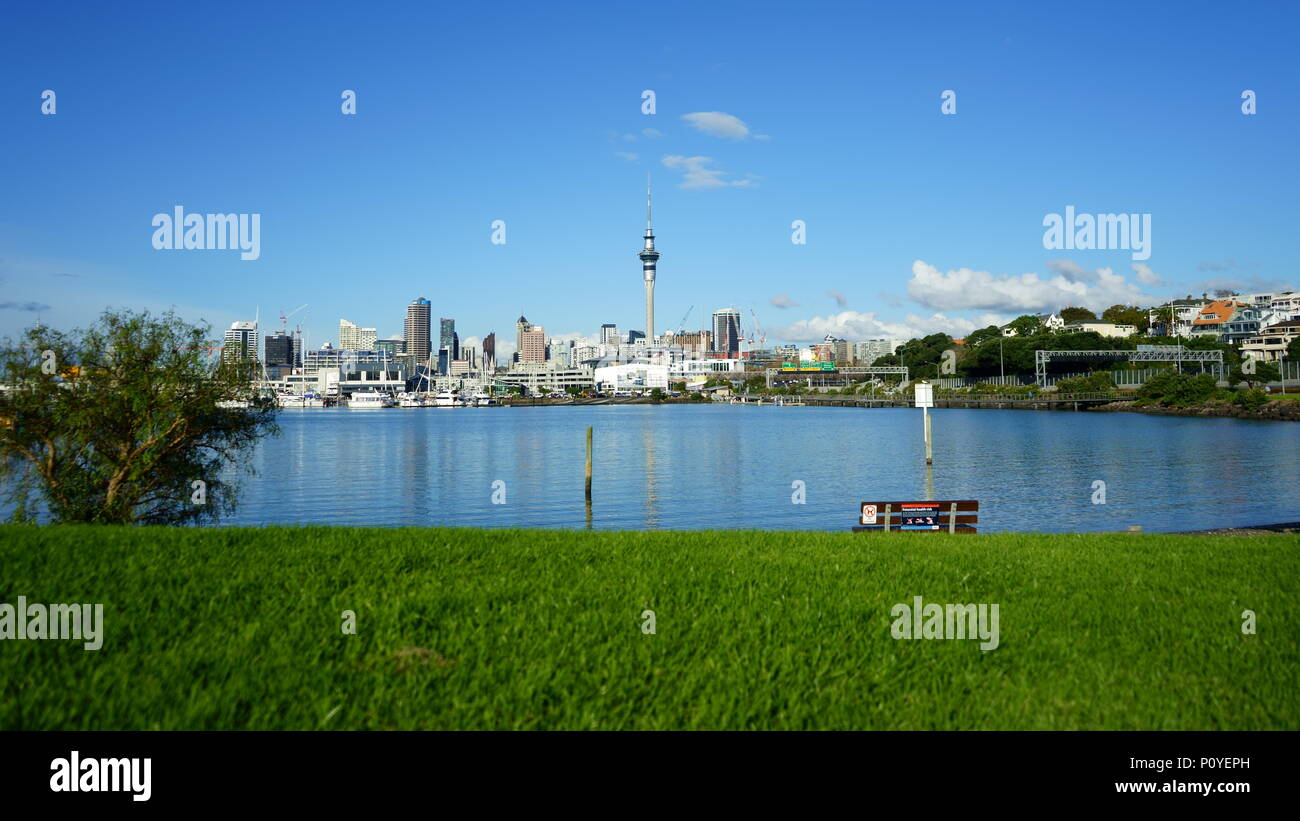 A landscape view of Auckland City in New Zealand Stock Photo - Alamy