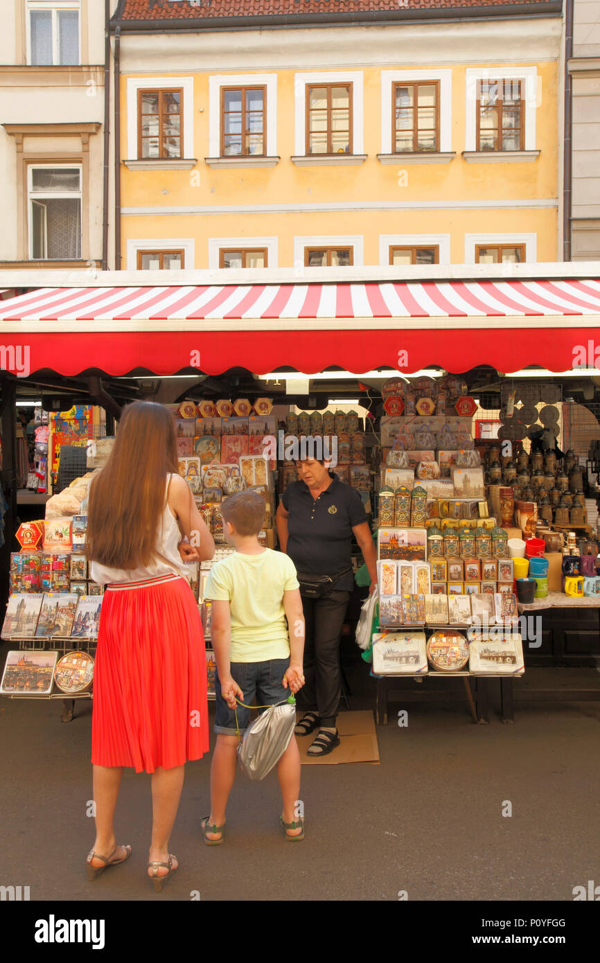 Czech Republic, Prague, street scene, market, people Stock Photo - Alamy