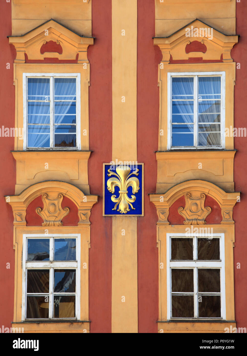 Czech Republic, Prague, Old Town Square, historic architecture, windows ...