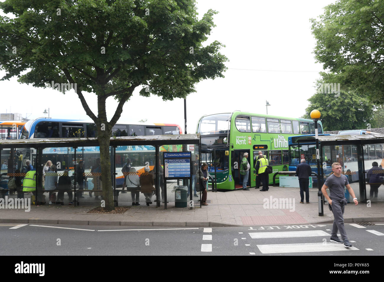 Canterbury bus station, Kent, UK Stock Photo - Alamy