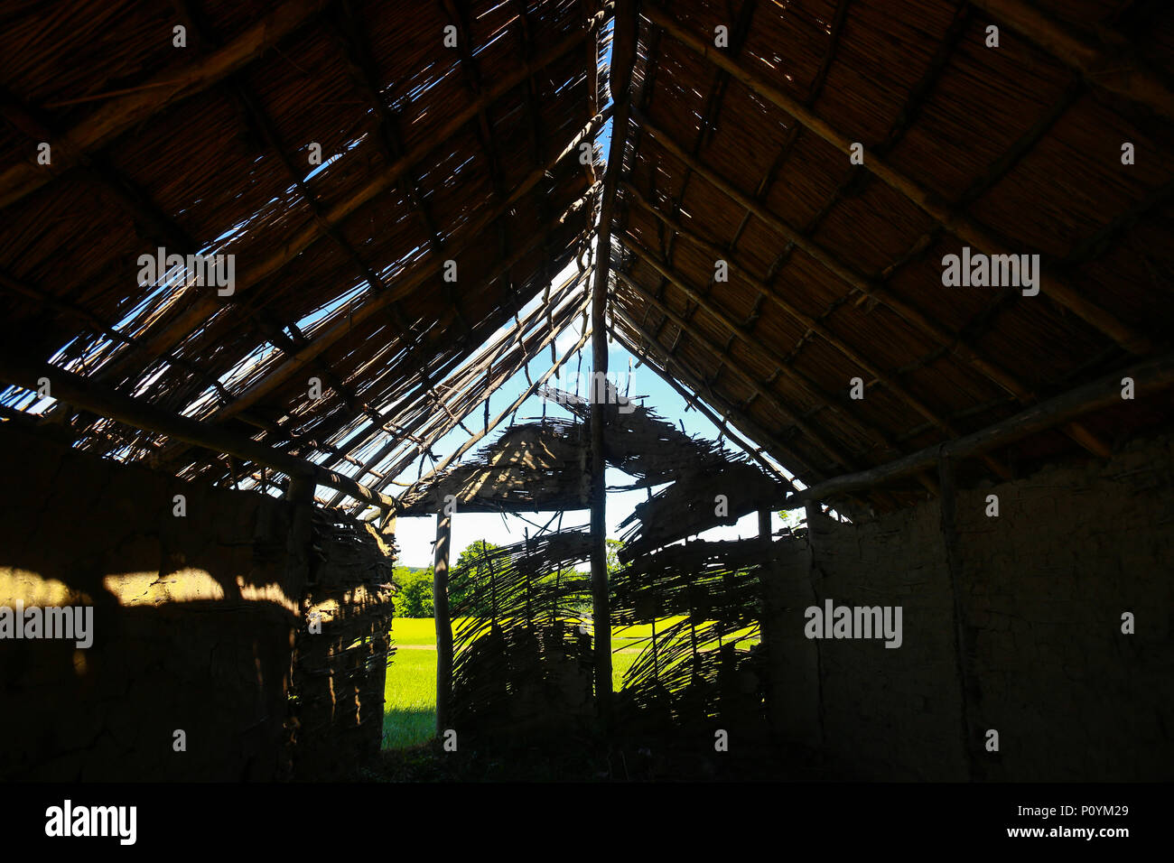 Reconstruction interior neolithic house hi-res stock photography and ...
