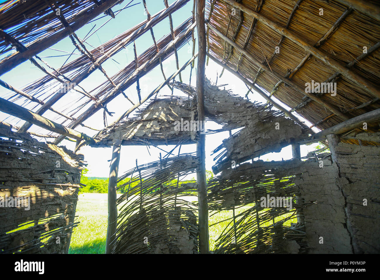 Reconstruction interior neolithic house hi-res stock photography and ...