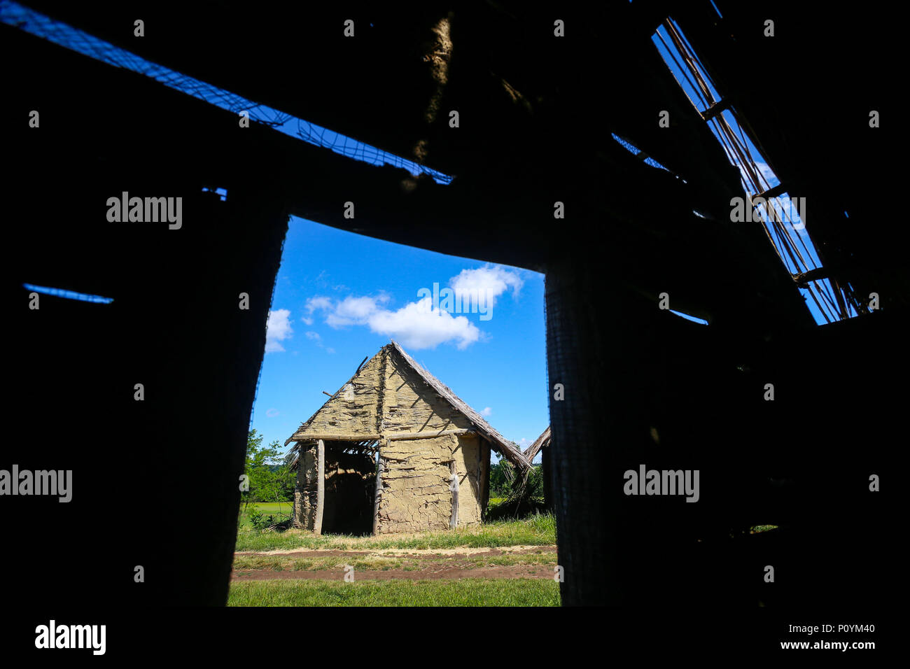 Reconstruction interior neolithic house hi-res stock photography and ...