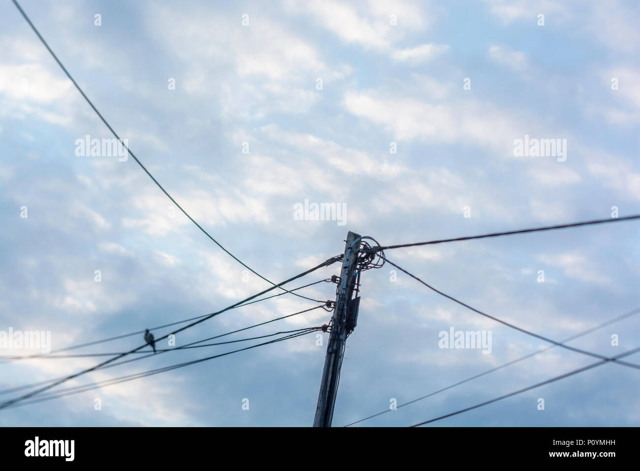 Telephone Landline Wire Wires High Resolution Stock Photography and ...