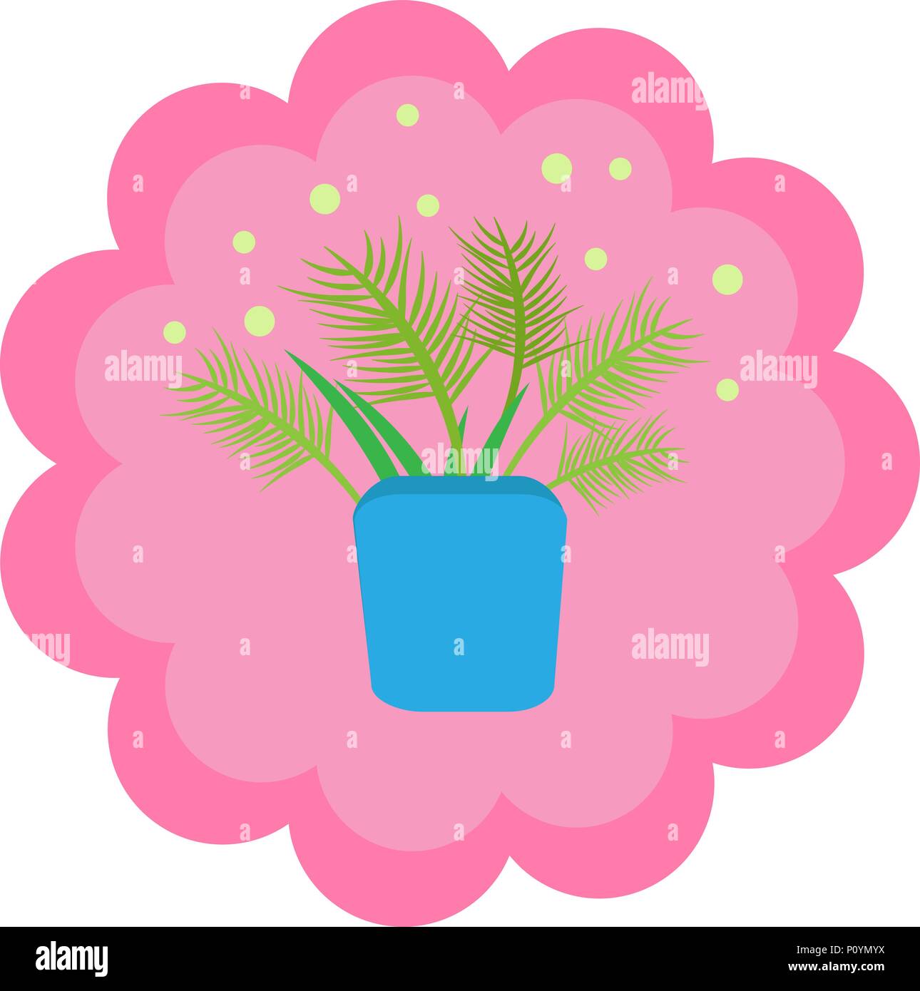 Garden pink flower natural Stock Vector Images - Alamy