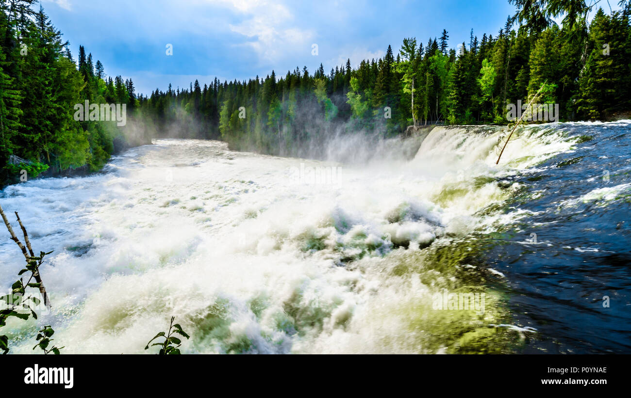 Snow melt in the Cariboo Mountains creates spectacular water flow of ...
