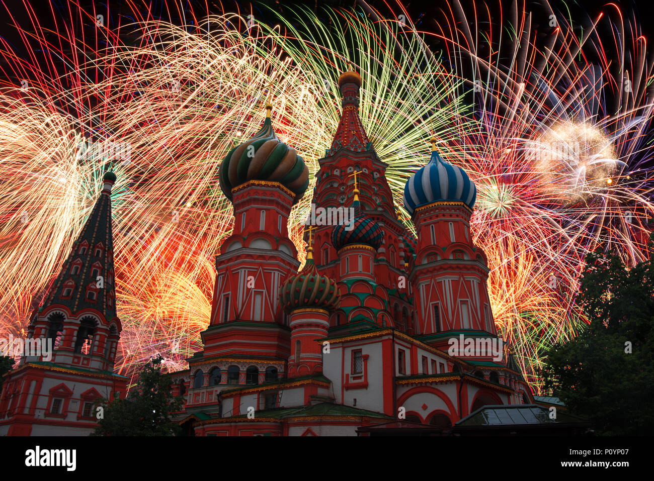 Russian fireworks hi-res stock photography and images - Alamy