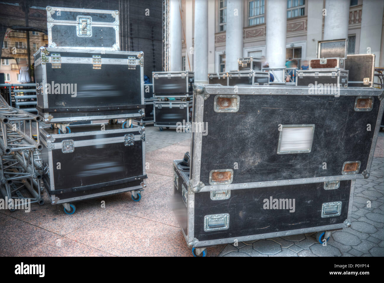 Preparing open air stage concert hi-res stock photography and images ...