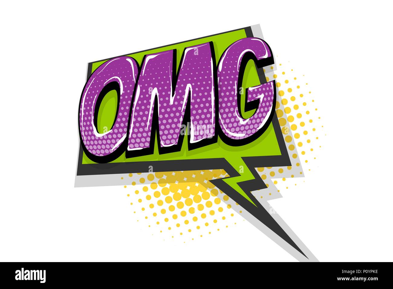 Omg pop art comic book text speech bubble Stock Vector Image & Art - Alamy