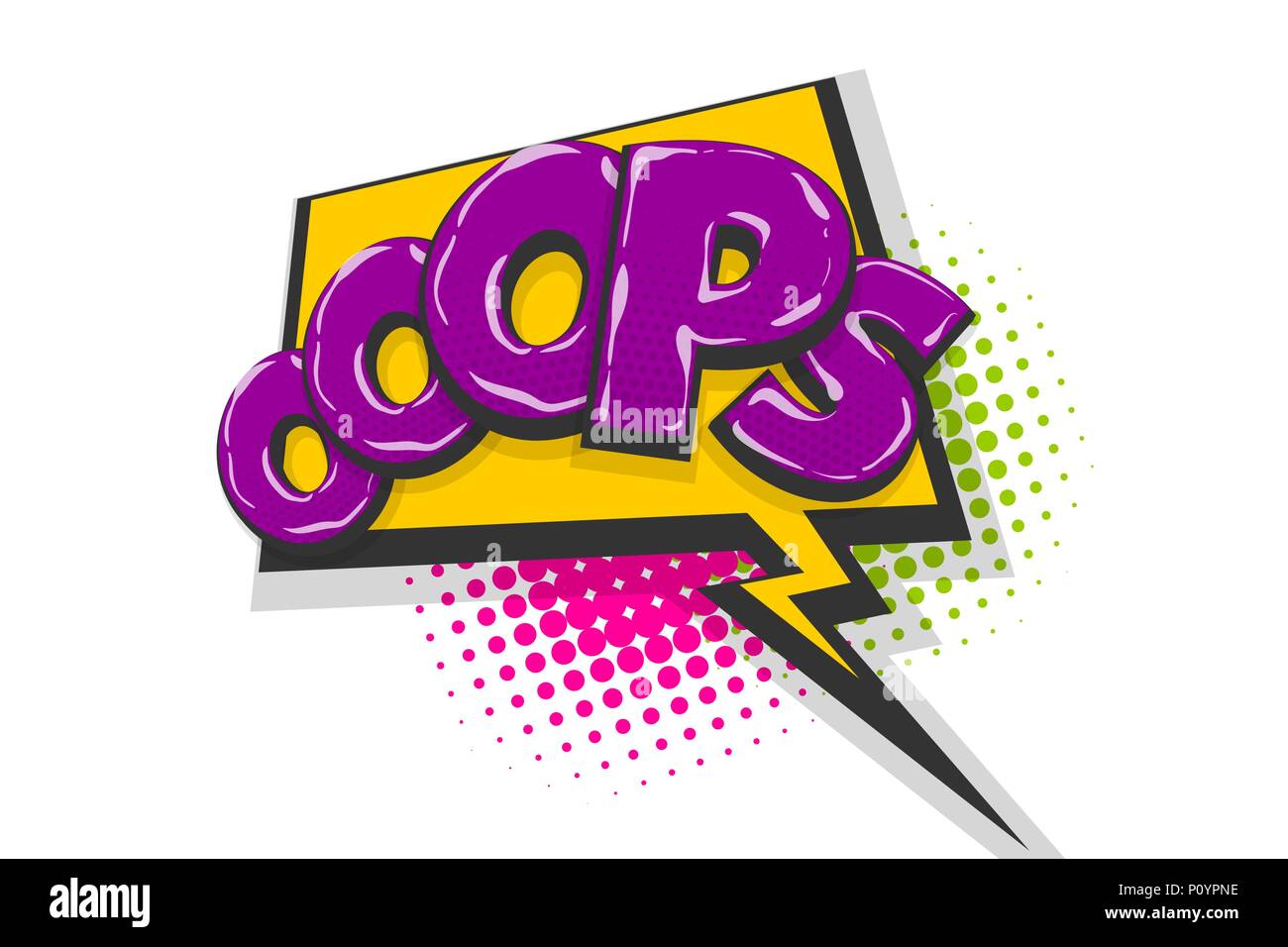 Oops pop art Cut Out Stock Images & Pictures - Alamy