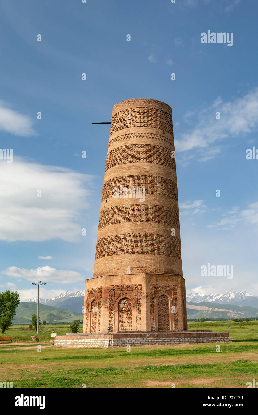 Burana Tower, Tokmok, Kyrgyzstan Stock Photo - Alamy