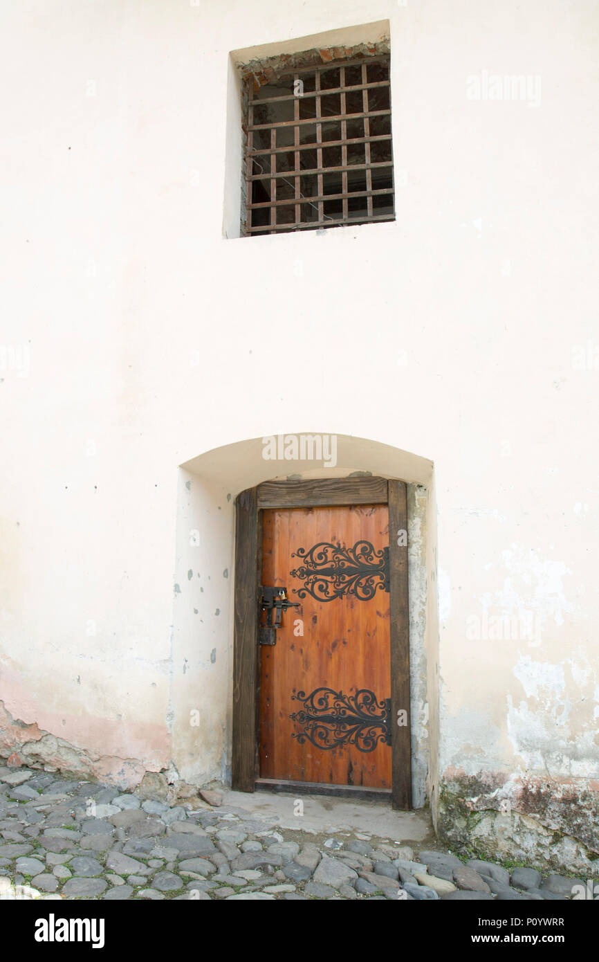 Photo of antique vintage old style wooden door Stock Photo - Alamy