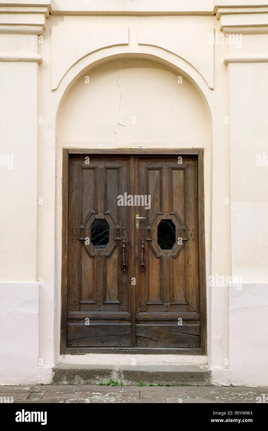 Photo of antique vintage old style wooden door Stock Photo - Alamy