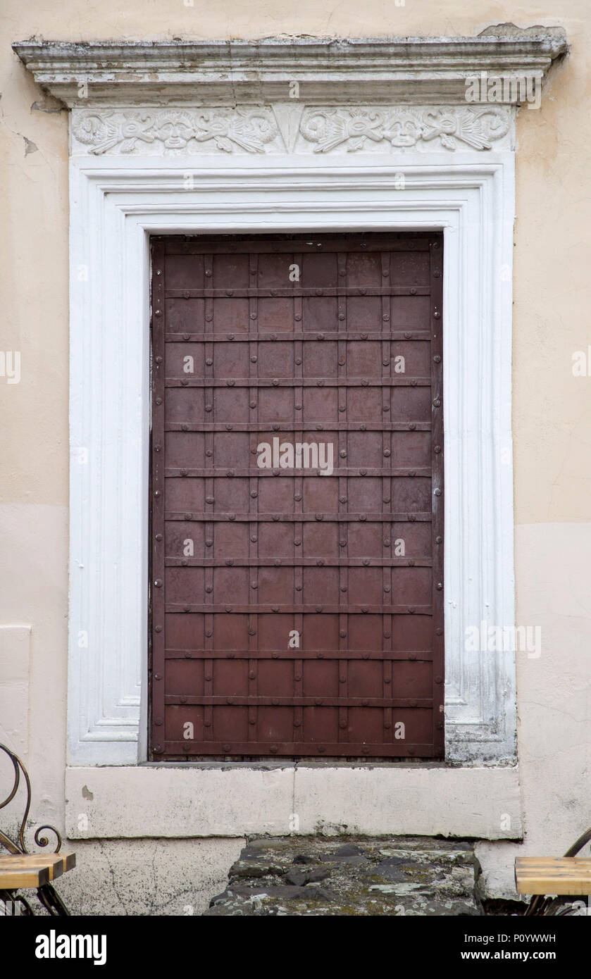 Photo of antique vintage old style wooden door Stock Photo - Alamy