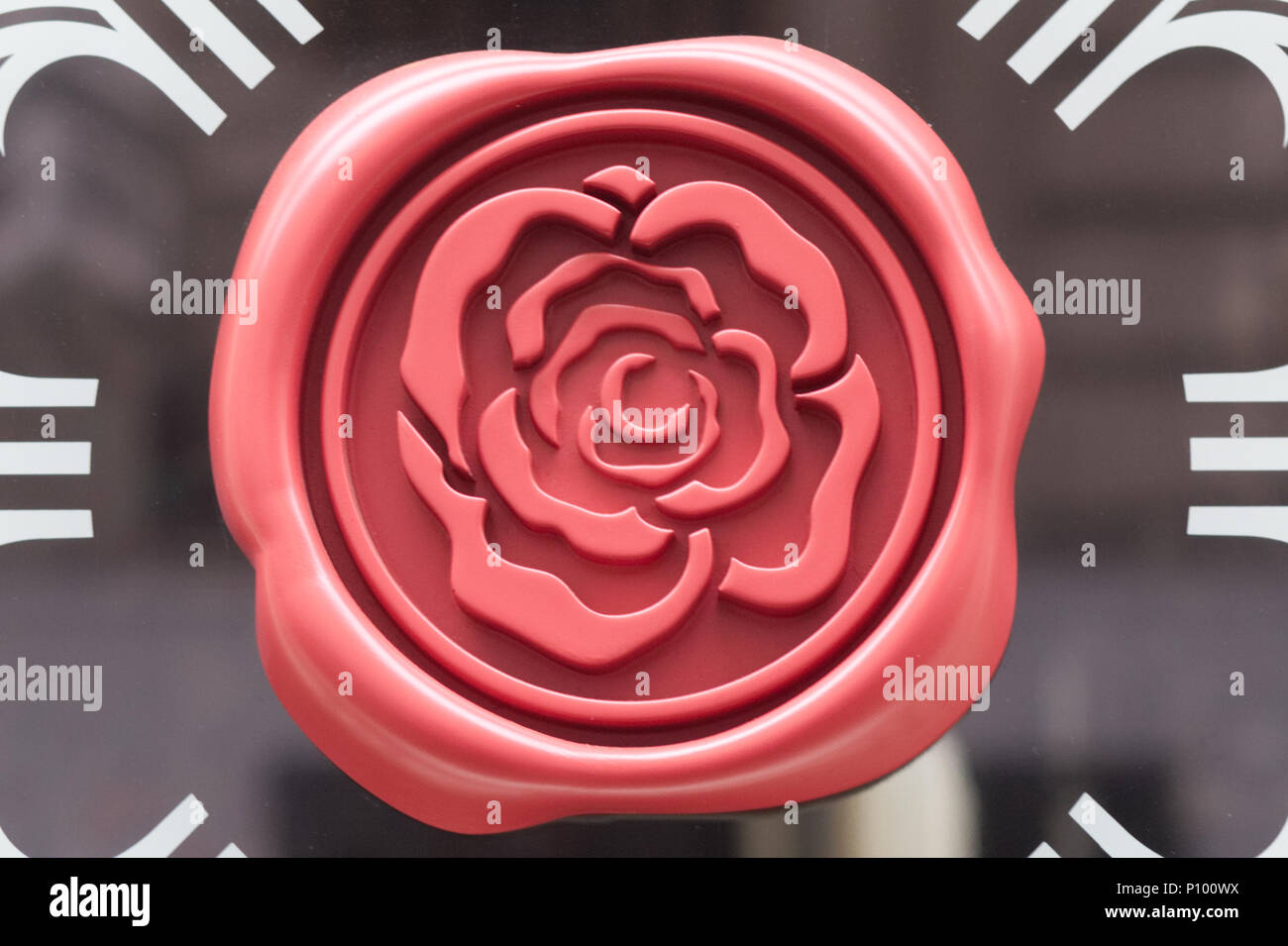 English rose stamp Stock Photo - Alamy