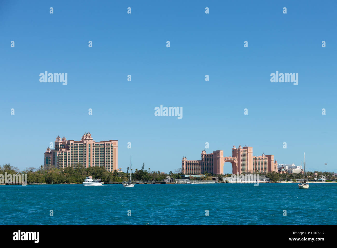 A Massive Pink Resort in Nassau Bahamas Stock Photo - Alamy