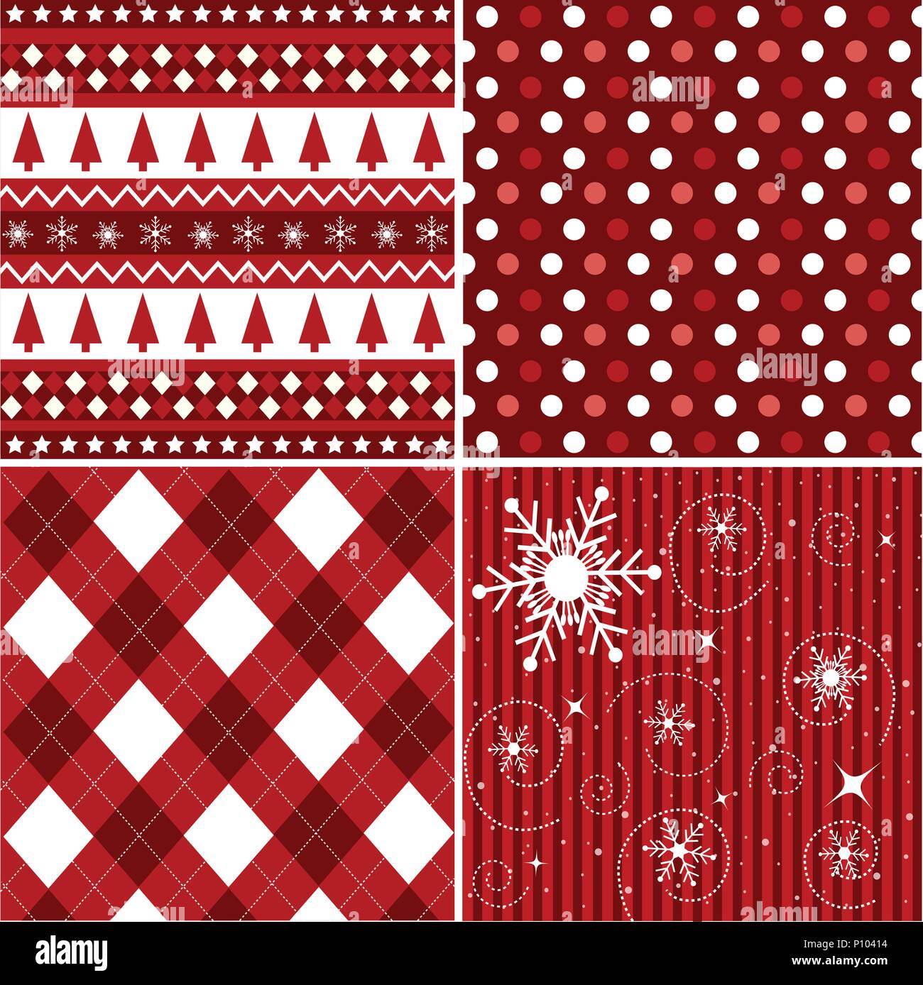 Seamless patterns with fabric texture, christmas texture Stock Vector ...