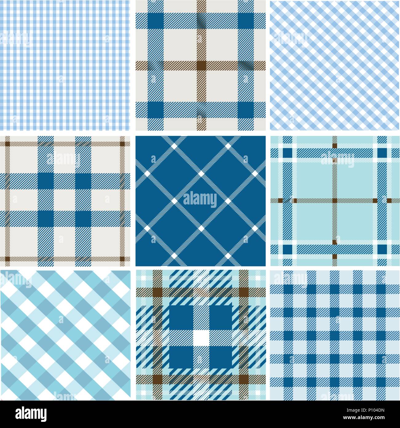 Set of plaid patterns Stock Vector Image & Art - Alamy