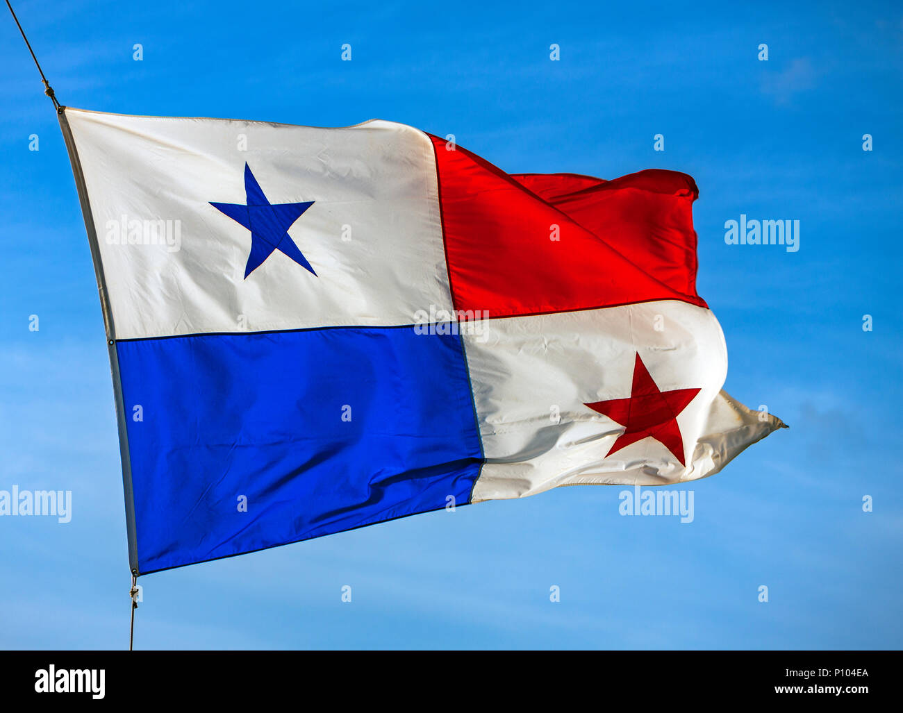 Panamanian national flag hi-res stock photography and images - Alamy