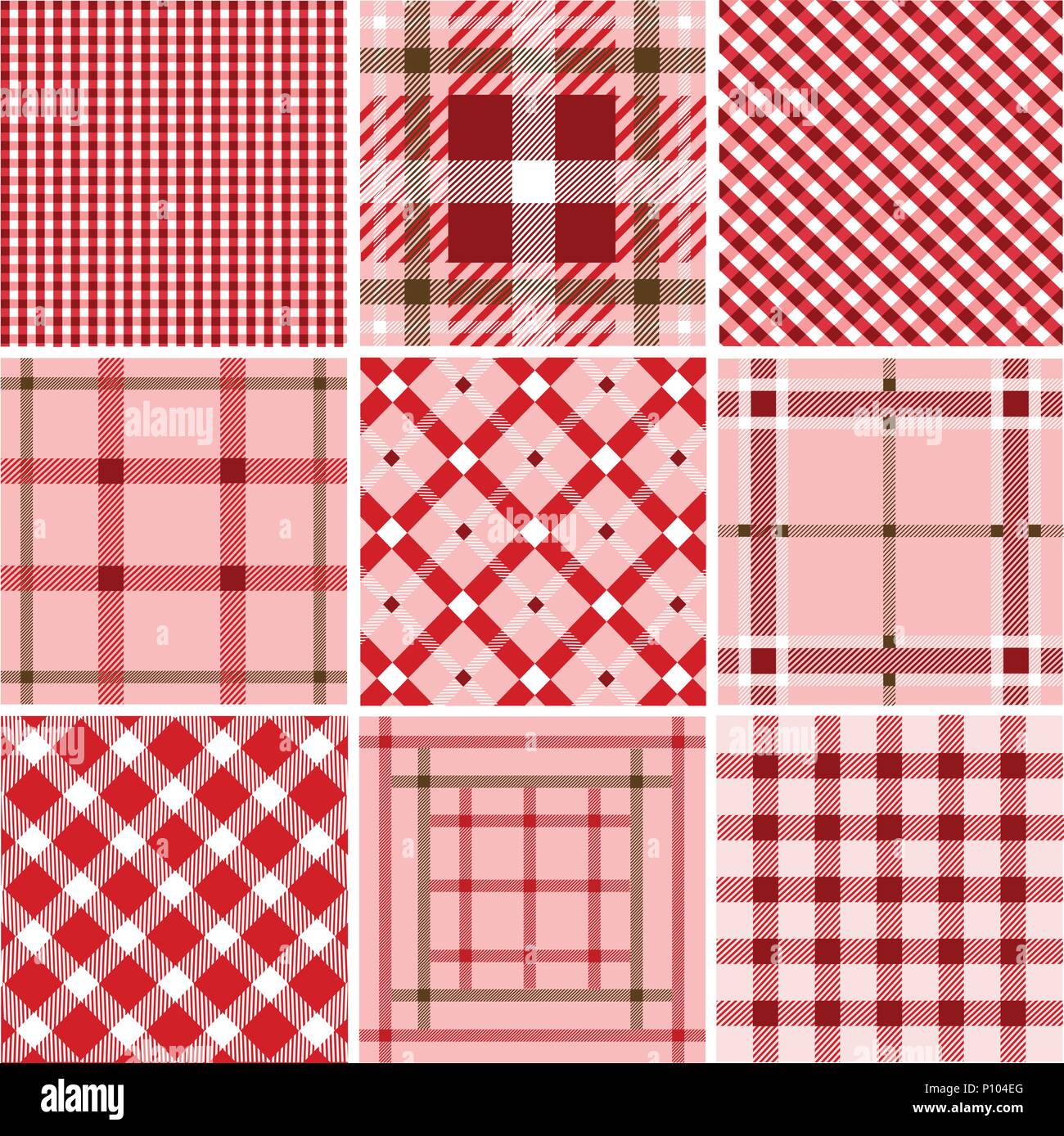 Set of plaid patterns Stock Vector Image & Art - Alamy