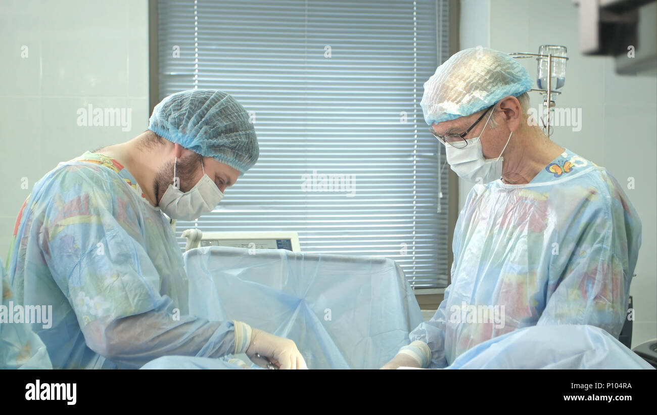 Ending of surgical operation Stock Photo - Alamy